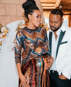 Photo: Adorable! Reason and Luthando's twins gifted wines labelled Hip ...