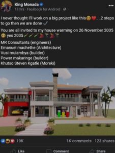 King Monada shows off his luxurious home-to-be | Fakaza News