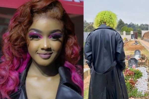 Babes Wodumo visits her late boyfriend (Photo) | Fakaza News
