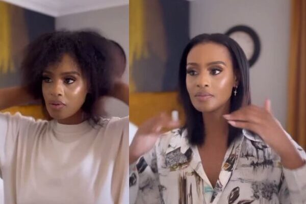 Cassper Nyovest's baby mama, Thobeka Majozi shows off her long hair ...