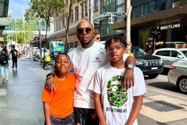 Tbo Touch shows off dropping his kids at school in Australia (Video ...