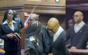 Nandipha and Thabo Bester make fashion statement in matching colours at court appearance ...